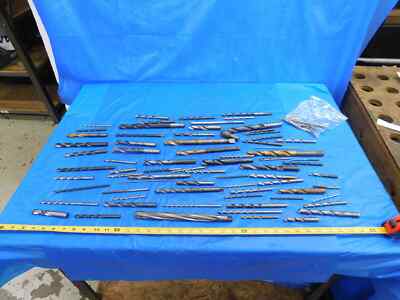 LARGE MACHINIST LOT HSS DRILL BITS & OTHER TOOLS BRIDGEPORT MILL CNC ...