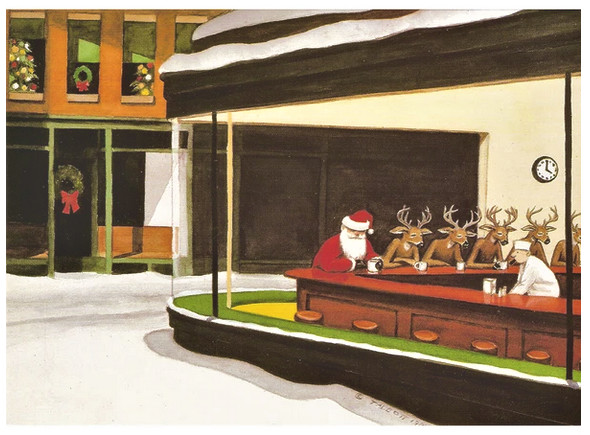 Edward Hopper Nighthawks Simpsons