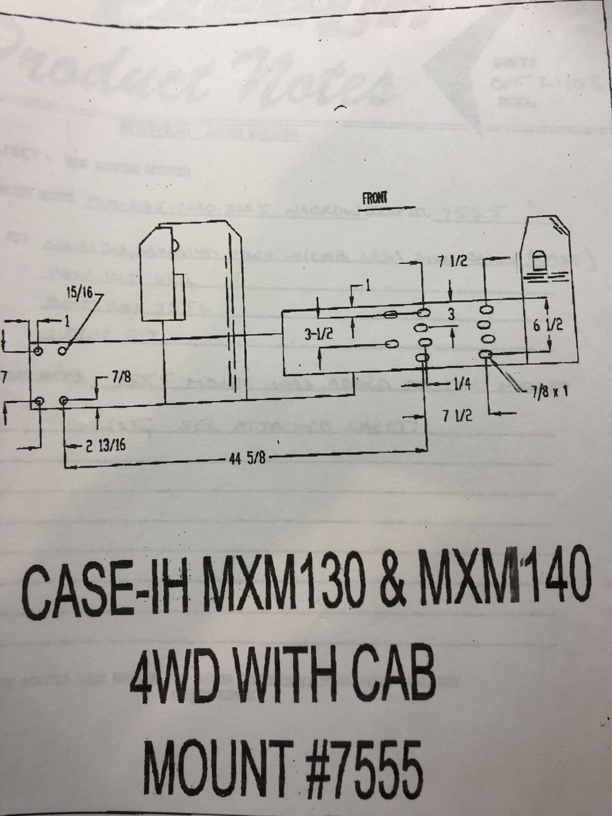 Ezee On Front End Loader Mounting Kit, Fits Case IH MXM130, MXM140 ...