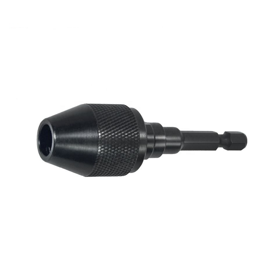 1/4" Keyless Chuck Conversion Hex Shank Drill Adapter Bit Quick Change ...