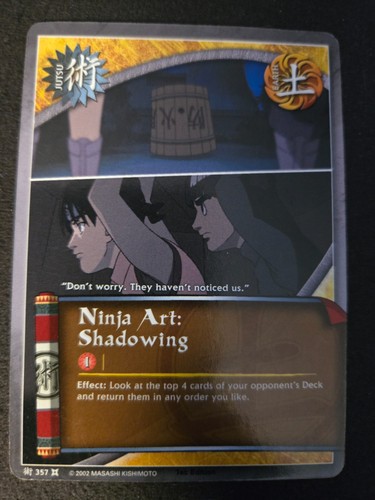Naruto Collectible Card Game Jutsu Earth Ninja Art: Shadowing #357 | eBay