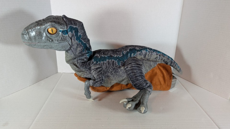 Jurassic World Park Real FX Baby Blue Dinosaur Animatronic Hand Puppet ...