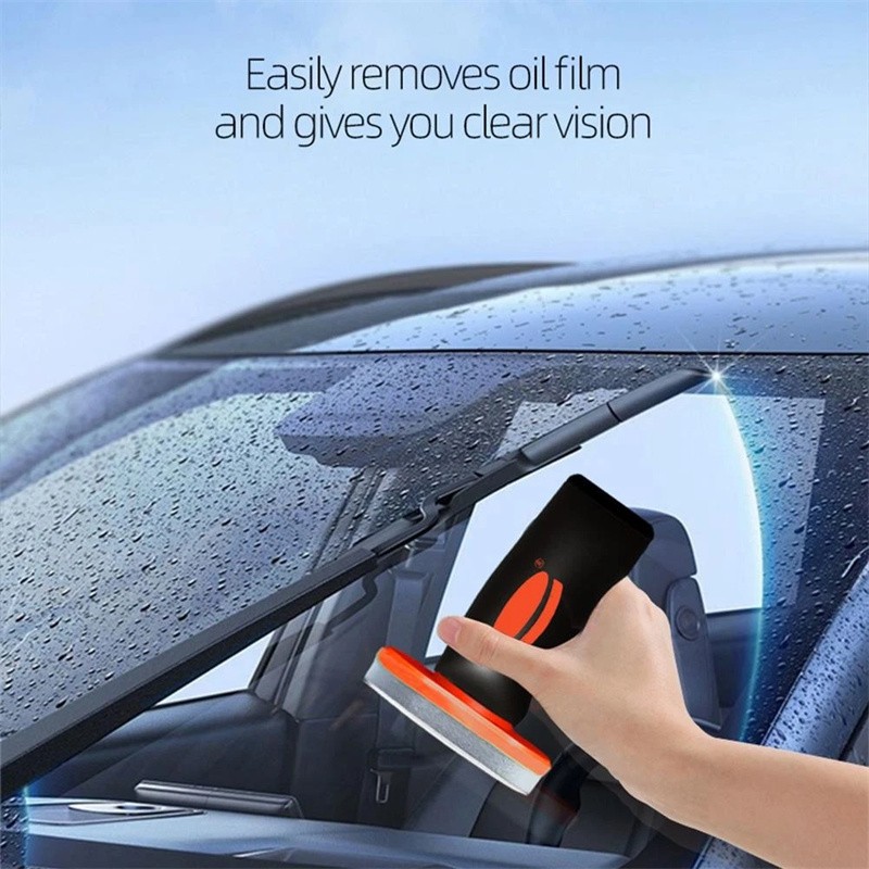 Automotive Oil Film Cleaner Car Windshield Oil Film Remover w/ Brush ...