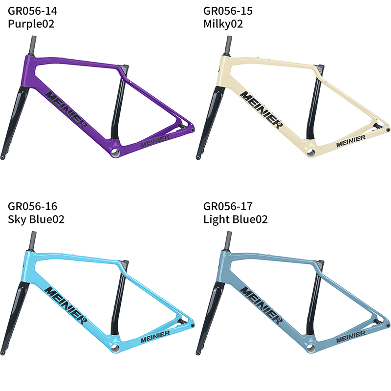Carbon Gravel Frameset Threaded T47 Internal Cable Gravel Road Bike ...