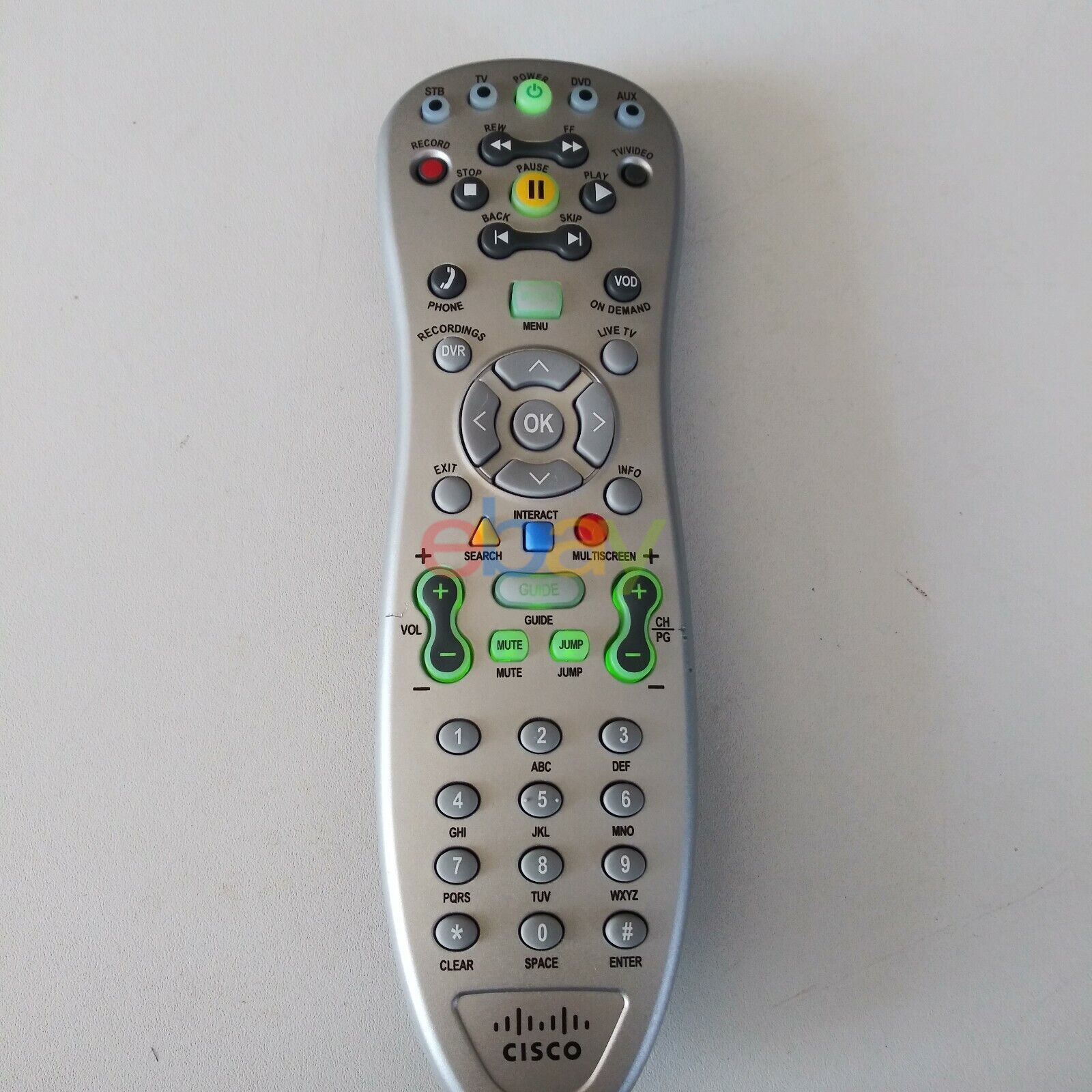 New Genuine AT6400 RC1534809/01B For Cisco Cable Box Remote Control ...