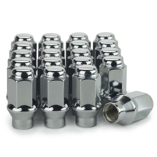 20 Chrome ET Style Bulge Acorn Conical Lug Nuts 14x1.5 | eBay