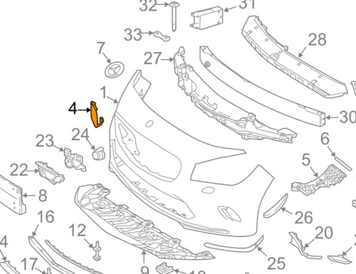 NEW MB CLA C117 AMG FRONT BUMPER TOW HOOK CAP COVER A11788516019999 OEM ...
