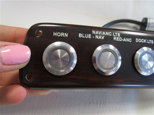 MISTY HARBOR SKYE 2385 PUSH BOTTON SWITCH PANEL BROWN WOODGRAIN MARINE ...