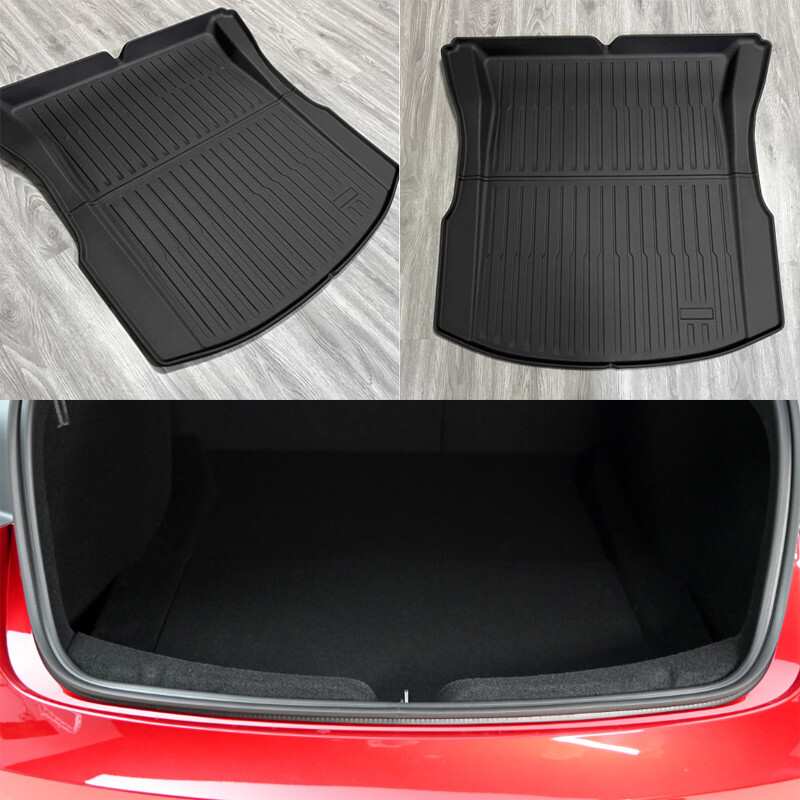 For Tesla New Model 3 Highland Front and Rear Trunk Mat TPE Cargo Liner ...