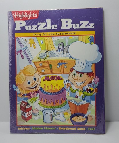 Highlights Puzzle Buzz Magazines Activity Kids Learning Stickers Lot 2 ...