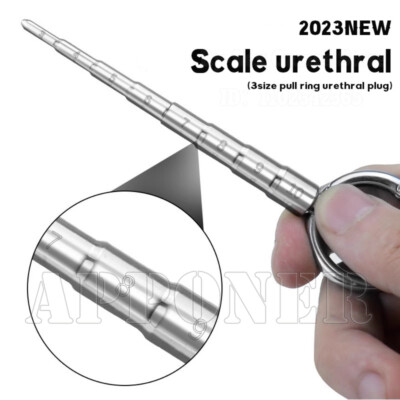 2023NEW Graduated Penis Plug Stainless Steel Male Penis Masturbator Eye ...
