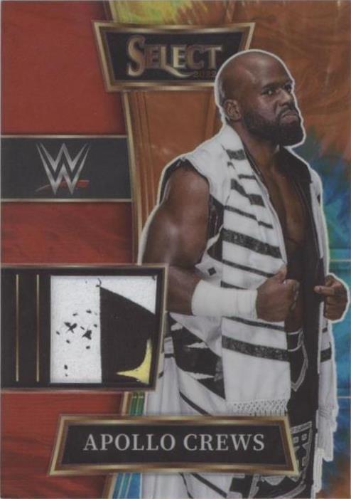 2022 Panini Select WWE - Selective Swatches Apollo Crews #SW-ACR Tie ...