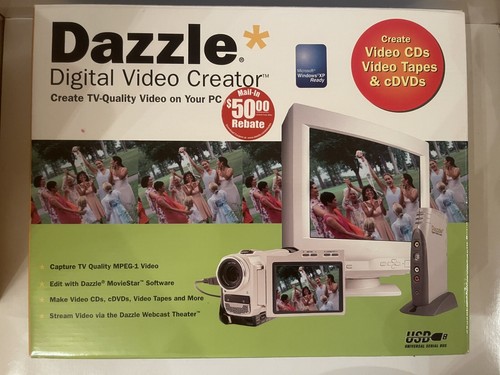 Dazzle Digital Video Creator DM 4100 Create Video CDs Video Tapes & DVD ...