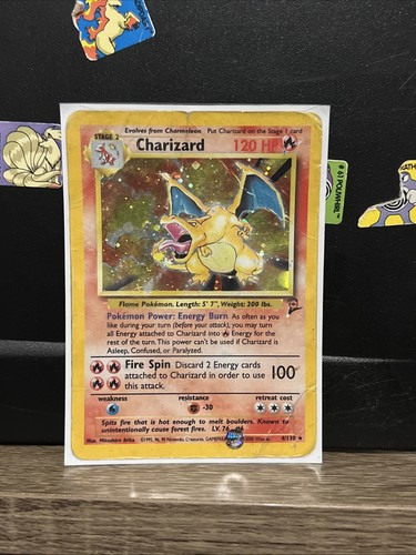 2000 POKEMON BASE SET 2 #4 CHARIZARD-HOLO DMG | eBay