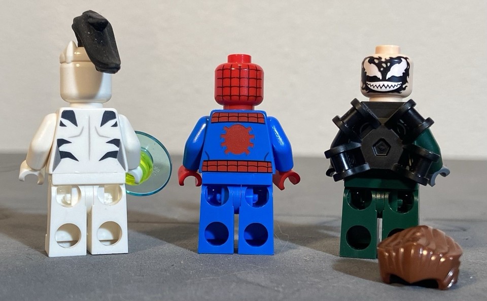 Lego Marvel Minifigures Lot Of 3 Spider-Man, White Tiger & Venomized ...