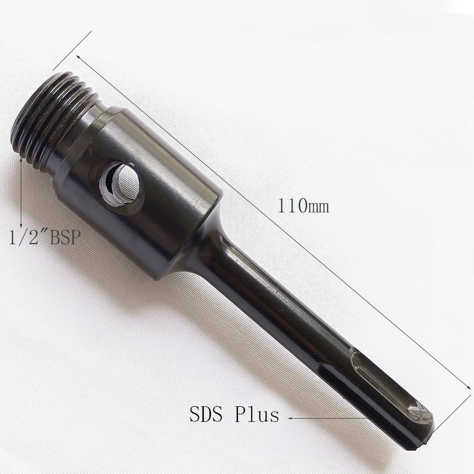 Core Drill Bits Adapter SDS Plus Shank Conversion Thread Male 1/2 BSP ...