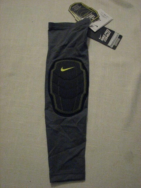 NWT Nike Men's Pro Combat Hyperstrong Basketball Shin Sleeve Gray/Black ...