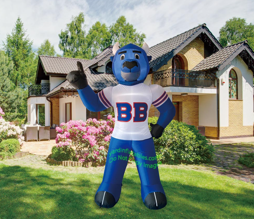 7' Air Blown LED Inflatable NFL Buffalo Bills Billy Mascot Yard Decor ...