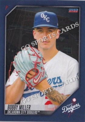 2023 Oklahoma City Dodgers Bobby Miller RC Rookie Dodgers Minor League ...