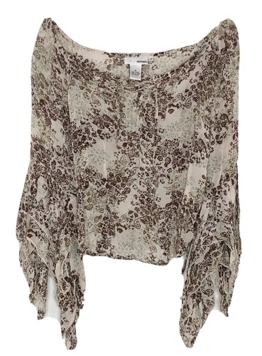 Hennes Collection India Floral Off Shoulder Flounce Sleeves Boho Blouse ...