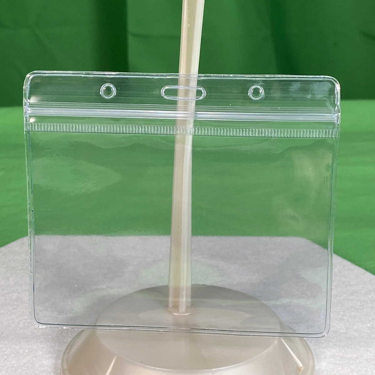 Clear Plastic Name Badges