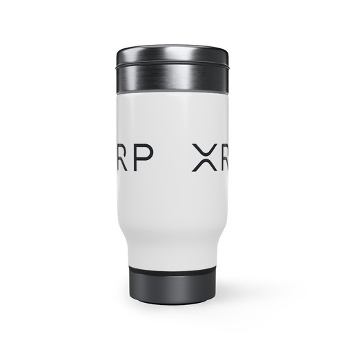XRP Ripple White Stainless Steel Travel Mug, 14oz, Crypto, Finance ...