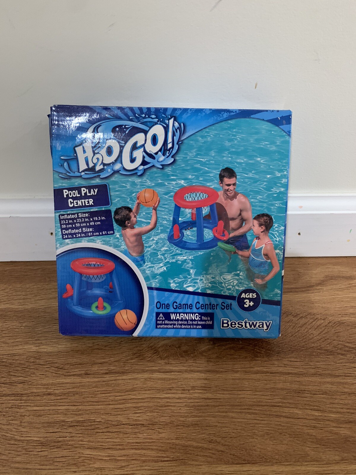 Pool Play Game Center H2O Go kids basketball ball hoop pool inflatable ...