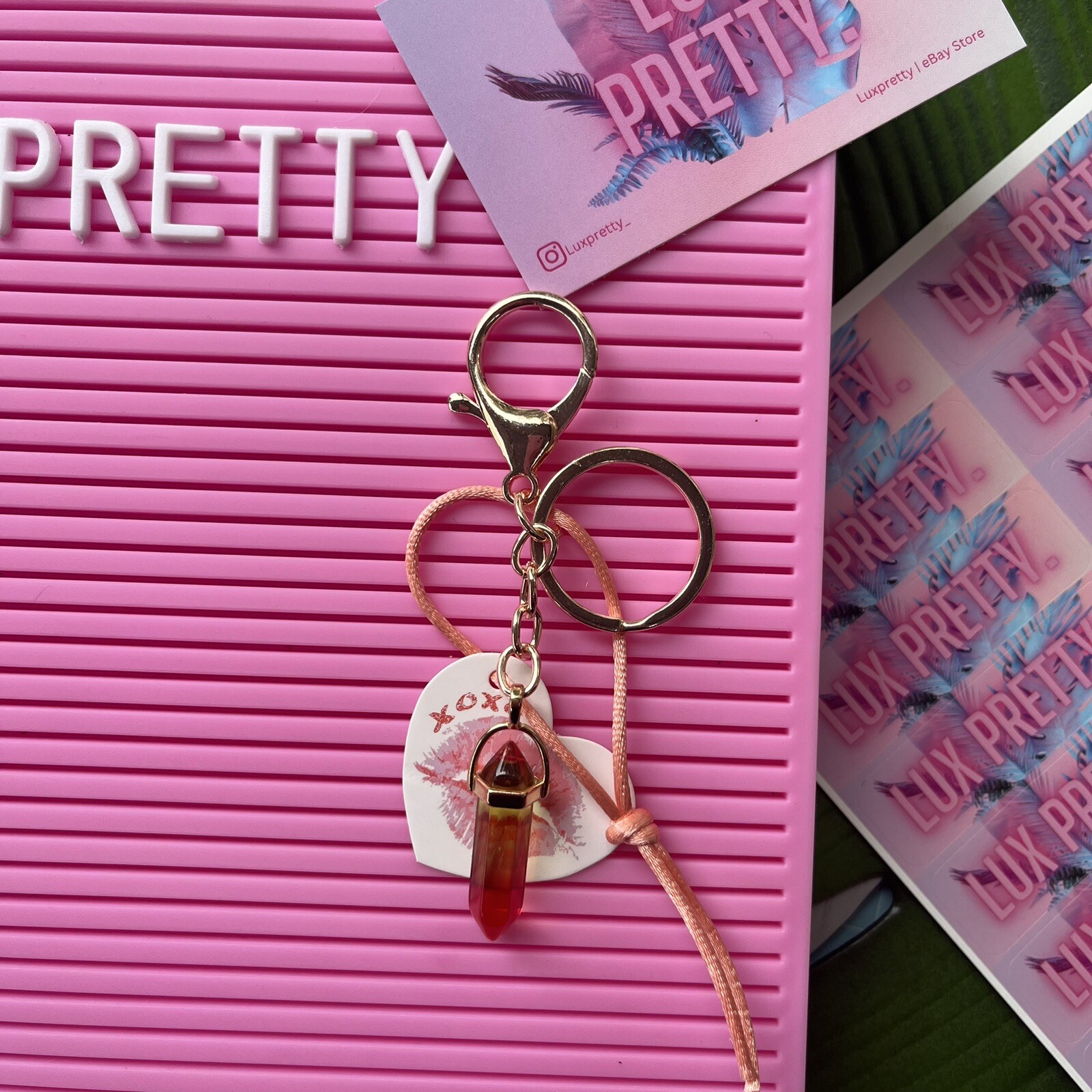 Keychain Ombre Yellow Red Mix Detachable Handmade | eBay Australia