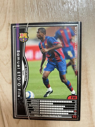 Samuel ETO’O Fils #189 04-05 FC Barcelona Panini WCCF SOCCER CARD RARE ...