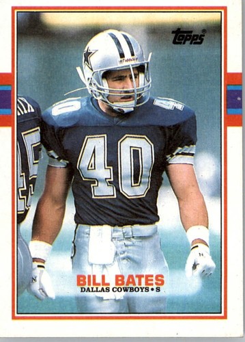 1989 Topps Football #384 Bill Bates Dallas Cowboys | eBay