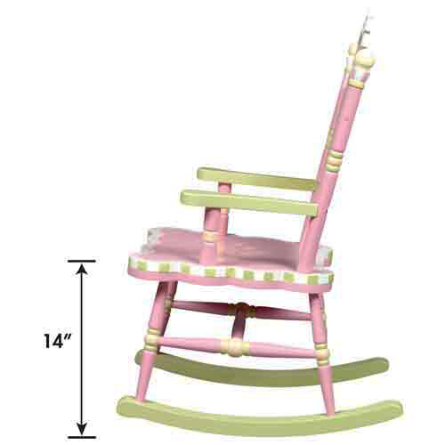 New Guidecraft Girl's Swan Lake Ballerina Pink Crown Rocker Wood ...