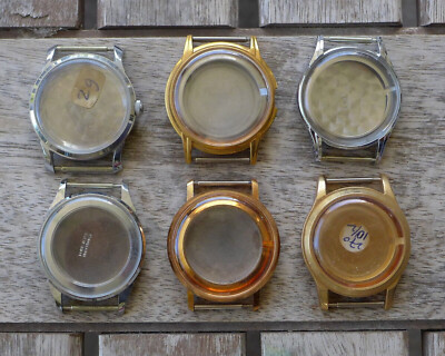 VINTAGE NEW OLD STOCK SWISS MADE LOT OF 6 WATCH CASES (C94) | eBay