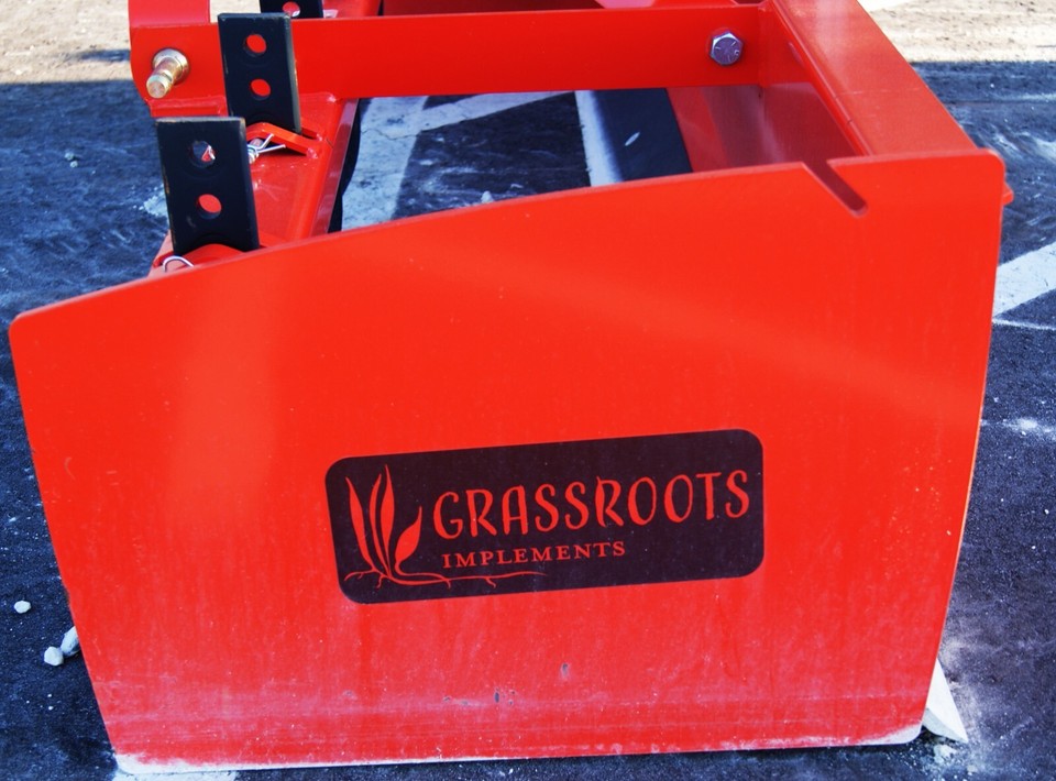 Grass Roots 72" Box Blade Scraper Grader 6 Ripper Shanks 3 Point Cat 0 ...