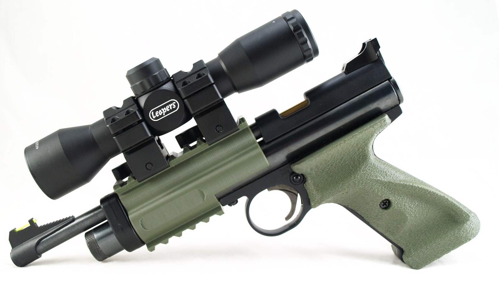 Crosman 2240 Dual Rail Scope Light Mount Weaver Picatinny 20mm OD Green ...
