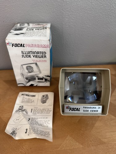 KMart Focal Panarama Illuminated 2x2 Slide Viewer 2x Magnification ...