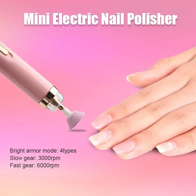 5-in-1 Electric Manicure Box Nail Drill File Grinder Grooming Kit ...