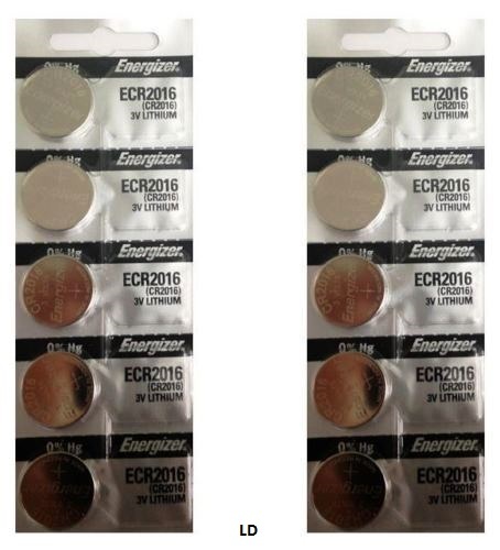 Energizer ECR2016 CR2016 BR2016 Lithium3V Battery (10piece ...