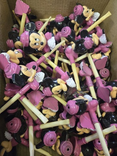 Vintage Disney Minnie Mouse Hard Plastic Bubble Blower Pipes Lot Of 55 ...