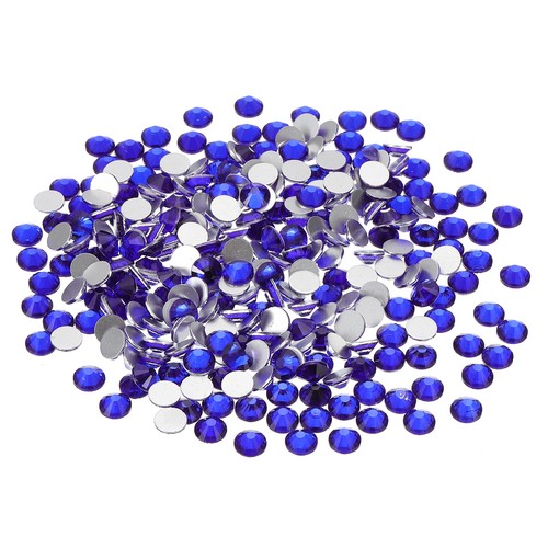 SS34/288Pcs Glass Diamante Rhinestone, Man Made Gems, Dark Blue | eBay