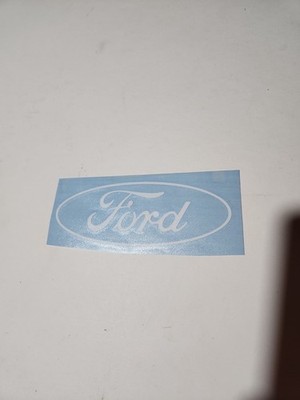 Oval Ford 80s 90s Truck Logo Decal Sticker Vinyl Outline 5x2 White | eBay