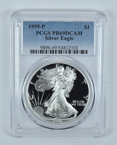 1995-P American Silver Eagle PR69 DCAM PCGS Blue Label *9519 | eBay