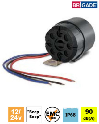 Brigade BA-57 TONAL REVERSE Alarm 90dB(A) IP68 R10 12/24V | eBay