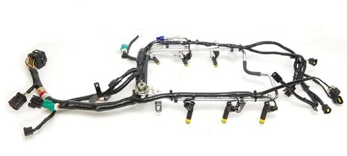 FORD OEM Complete Fuel Rail with 6 Injectors and Harness 2000 Ford F150 ...