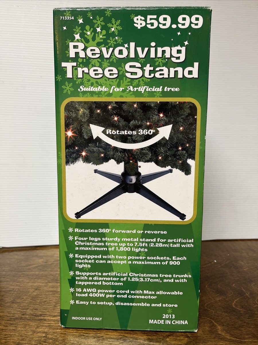 Revolving Artificial Tree Stand 360 Degrees Rotating Christmas Tree