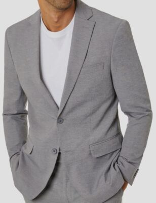 $451 Michael Kors Men's Gray Modern-Fit Stretch Sport Coat Suit Jacket ...