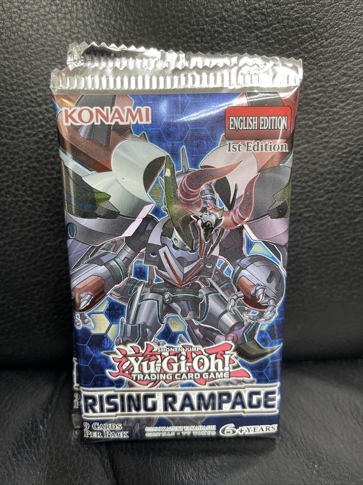 14x New Sealed YuGiOh TCG Rising Rampage Booster Pack 1st Edition ...