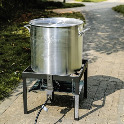 Creole Feast 100 QT Seafood Boiling Kit Outdoor Crawfish Fish Boiler ...