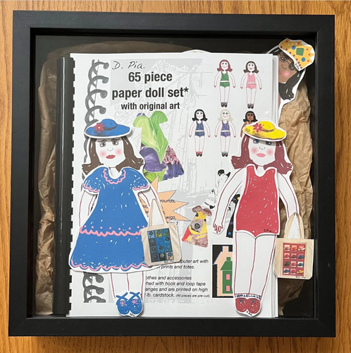 65 piece Digital Paper Doll set with free tote D. Pia. original digital ...