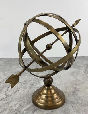 Rare Antique Brass Engraved Armillary Sphere Astrolabe Maritime ...
