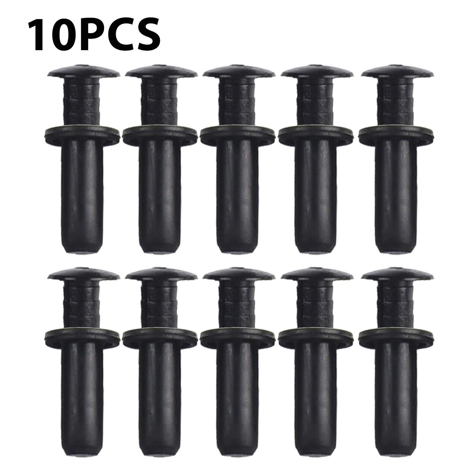 10Pcs Black Nylon Clips Mountings Retainer Fastener Rivet for Mercedes ...
